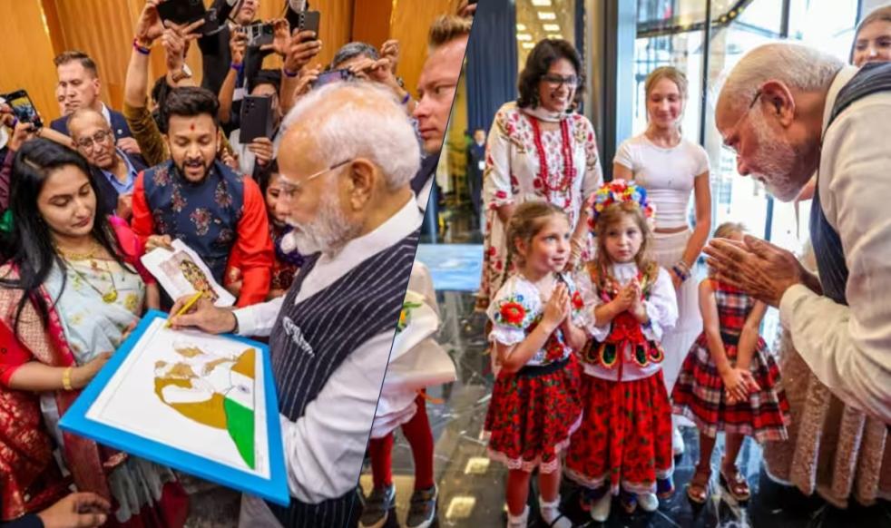 Indian PM Modi Receives Warm Welcome from Indian Diaspora in Poland on ... Indian PM Modi Receives Warm Welcome from Indian Diaspora in Poland on ...